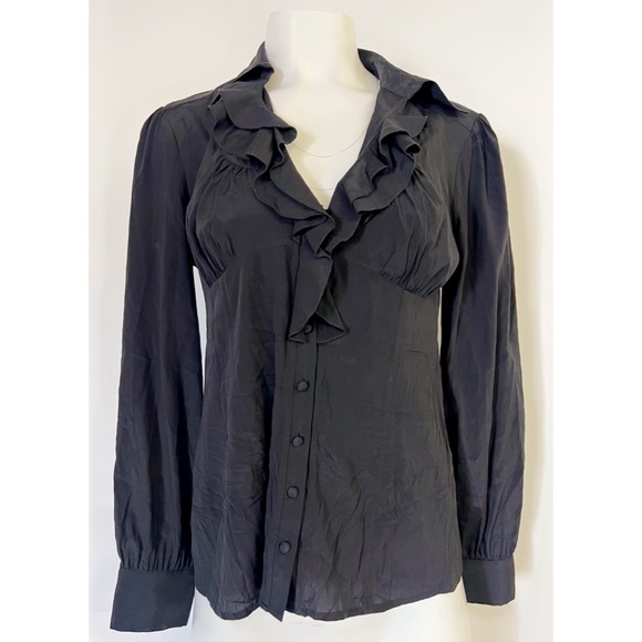 Zara | Tops | Zara Ruffle Blouse | Poshmark